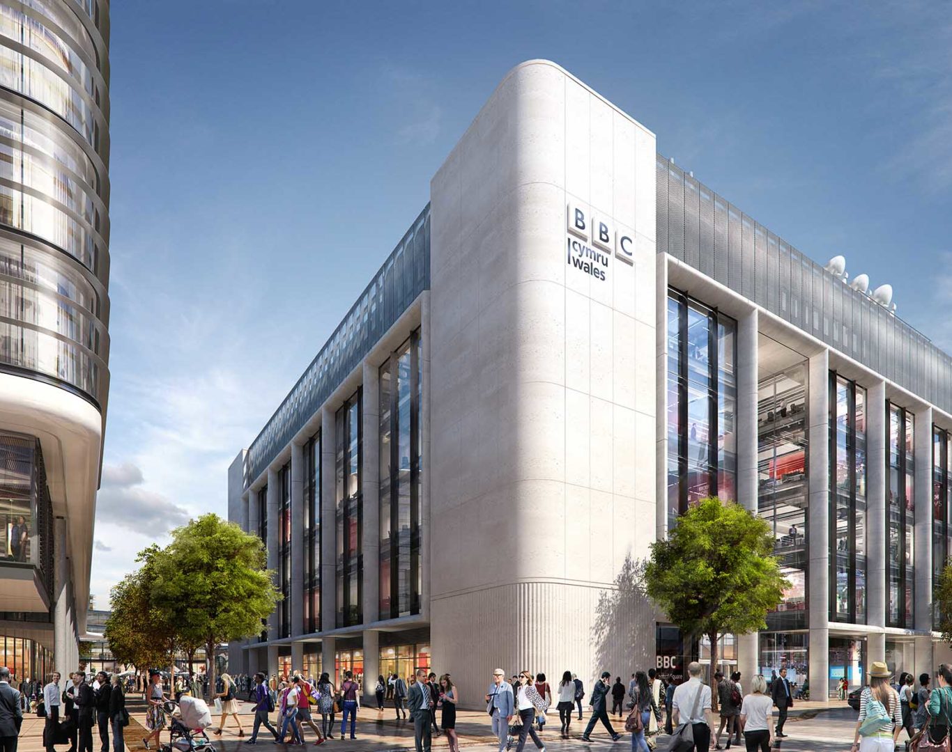 Rightacres - BBC Cymru Wales HQ. Award-winning Cardiff building.